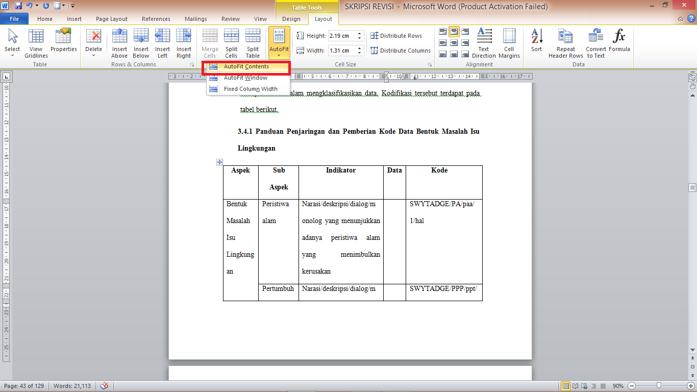 Tips Merapikan Tabel di Microsoft Word Secara Otomatis