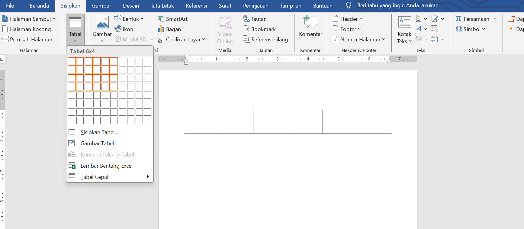 Cara merapikan tabel di Microsoft Word
