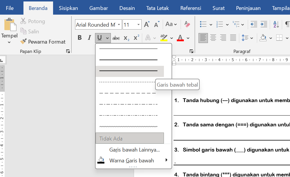 Ini Dia Shortcut Bikin Garis Otomatis di Microsoft Word, Bisa Buat ...