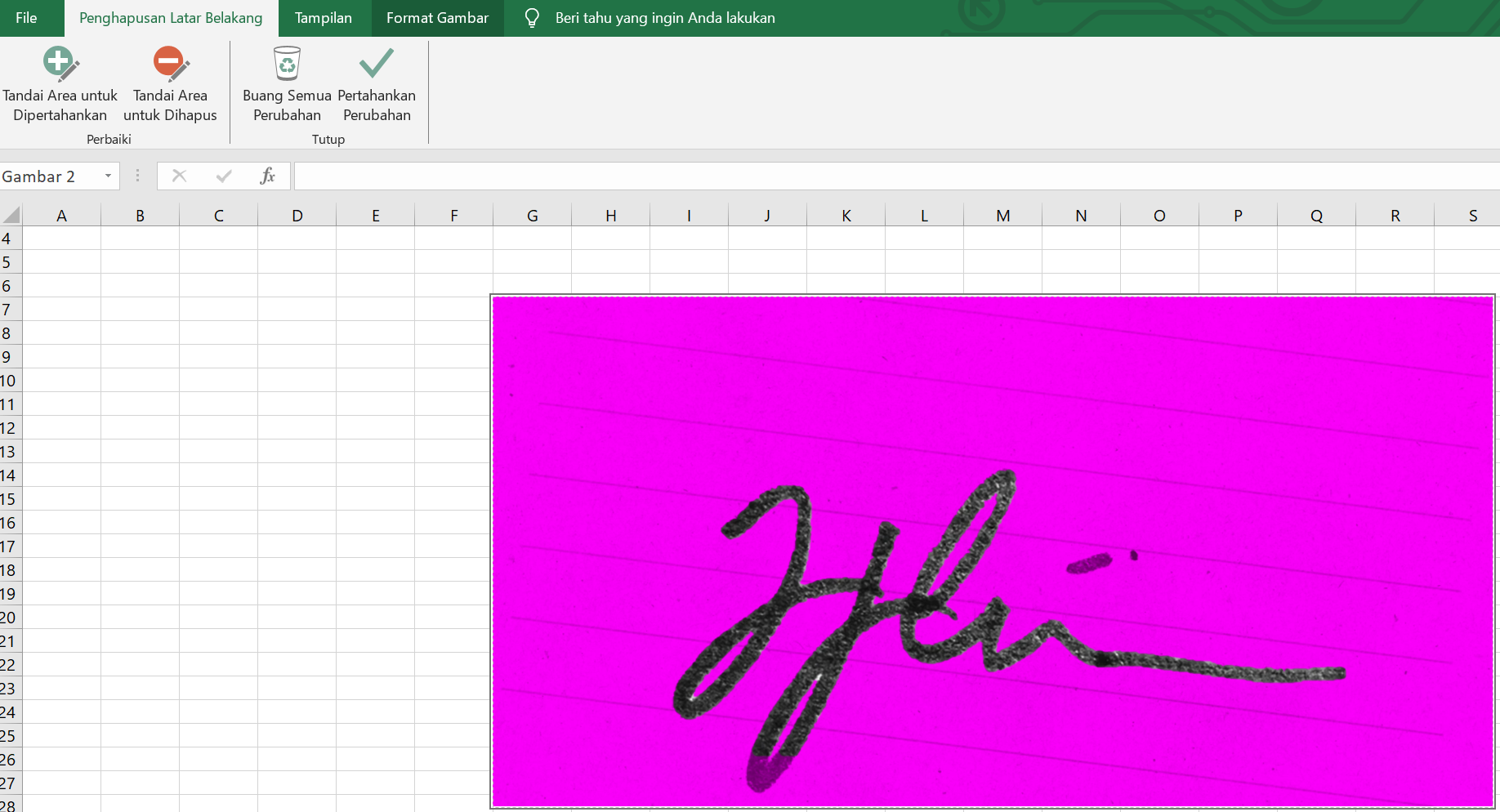 Cara Bikin Tanda Tangan di Excel
