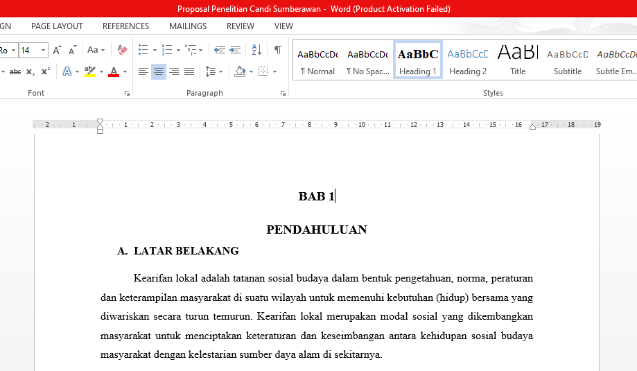 Cara Jitu Edit Heading Di File Skripsi Cepat Dan Praktis 