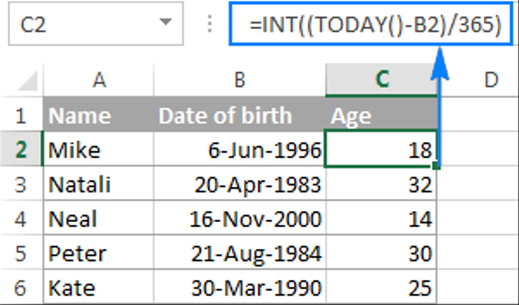Cara Menghitung Umur Di Excel Simple Dan Cepat